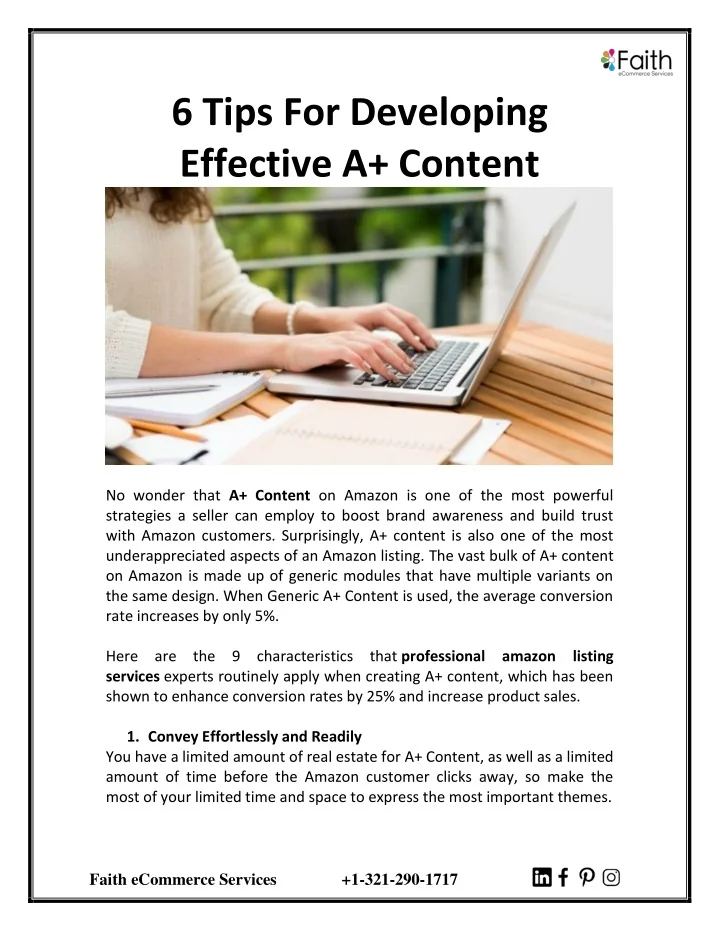PPT - 6 Tips For Developing Effective A Content PowerPoint Presentation ...
