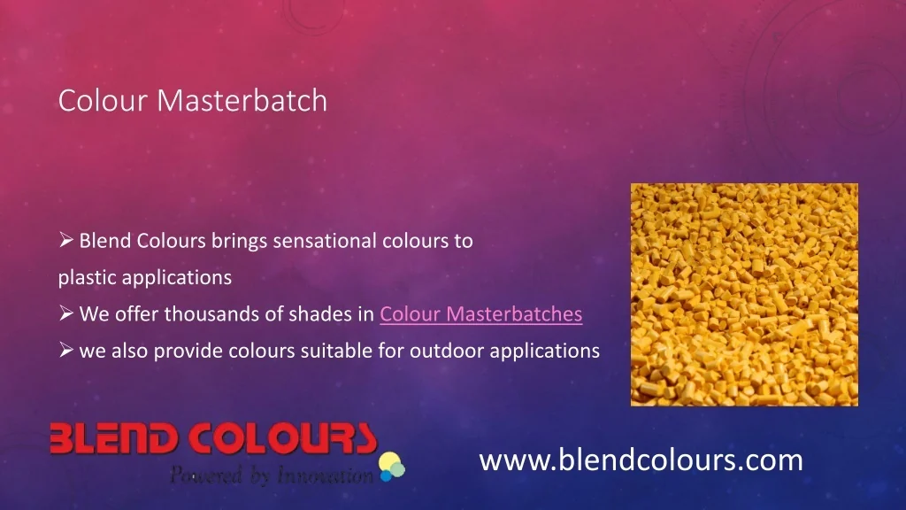 PPT - Best Colour Master Batches Manufacturers in India PowerPoint ...