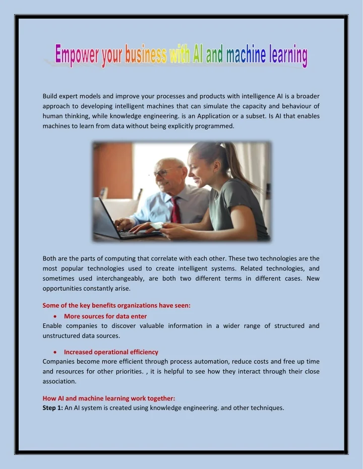PPT - Empower your business with AI and machine learning PowerPoint ...