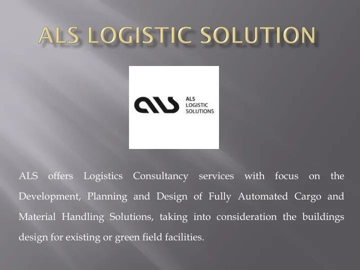 PPT - How Having The Right Logistics Automation Solution Can Be ...