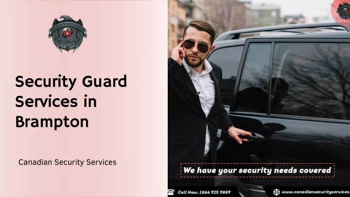 PPT - Canadian Security Services - Most Trustworthy Security Companies ...