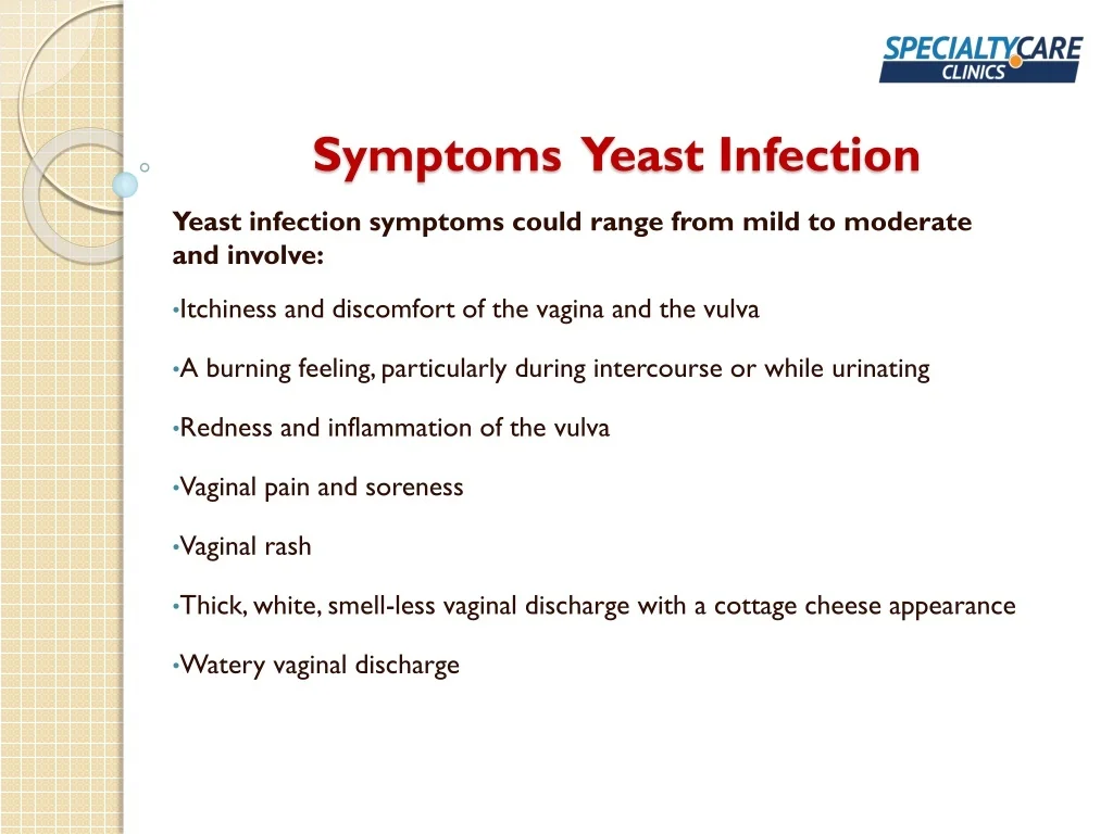 PPT - Vaginal Yeast Infection - Symptoms, Causes, and Treatment ...