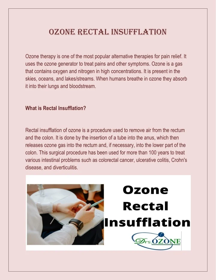 PPT - Ozone Rectal Insufflation-converted PowerPoint Presentation, free ...