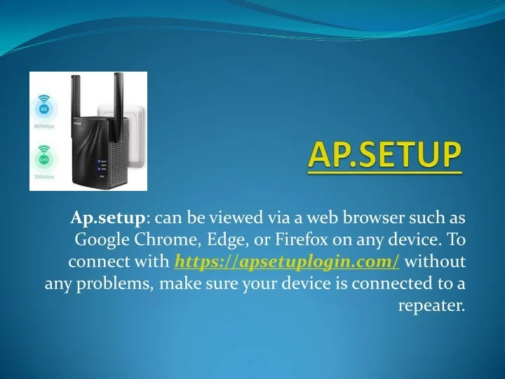 PPT - apsetup|AP.SETUP PowerPoint Presentation, free download - ID:11084600