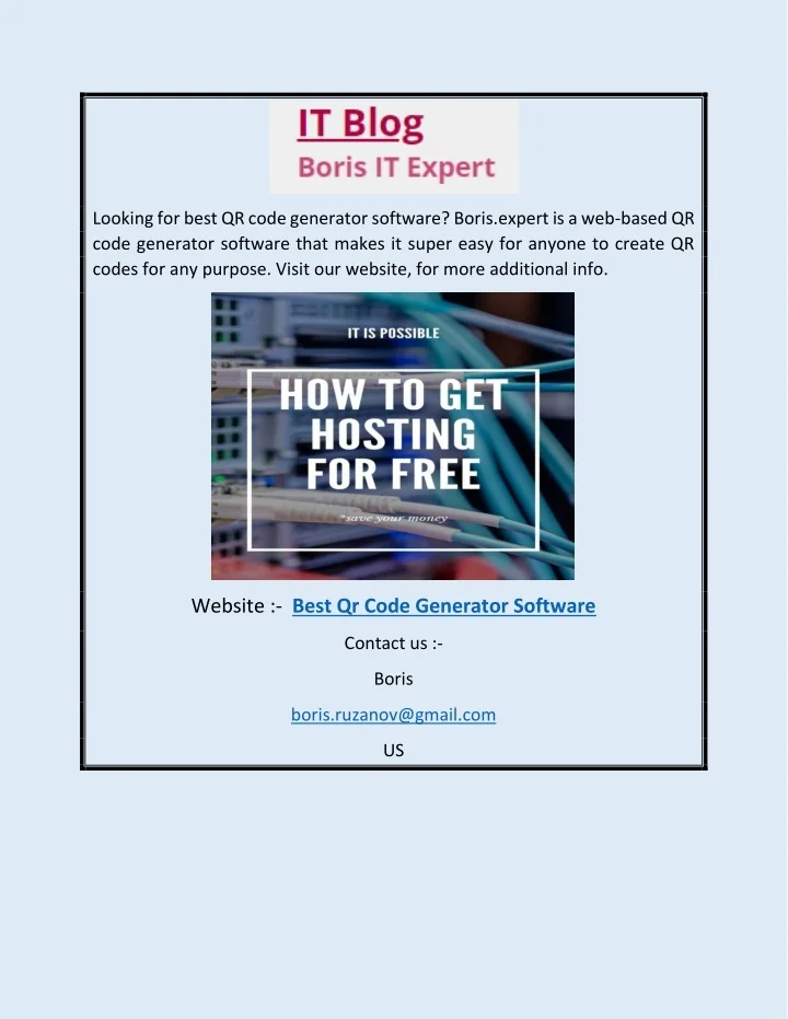 PPT - Best Qr Code Generator Software | Boris.expert PowerPoint ...