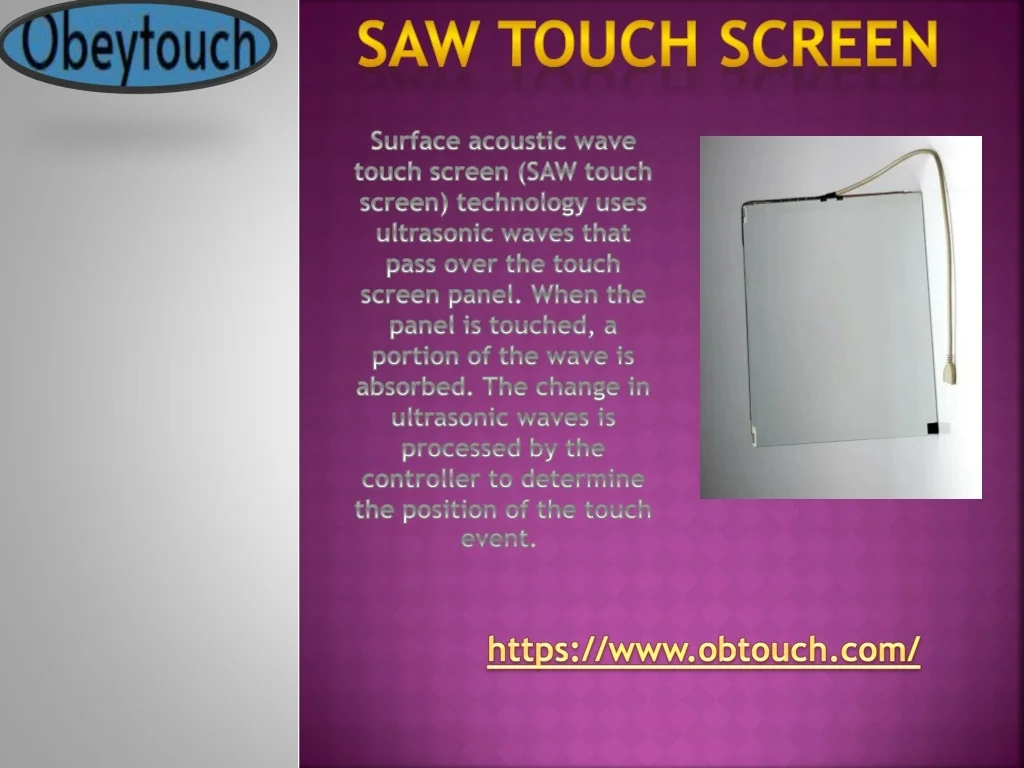 PPT - Buy SAW Touch Screen Online PowerPoint Presentation, free ...