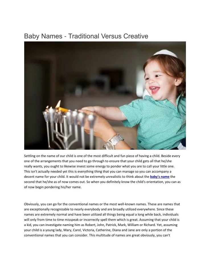 PPT - Baby Names PowerPoint Presentation, free download - ID:11087545