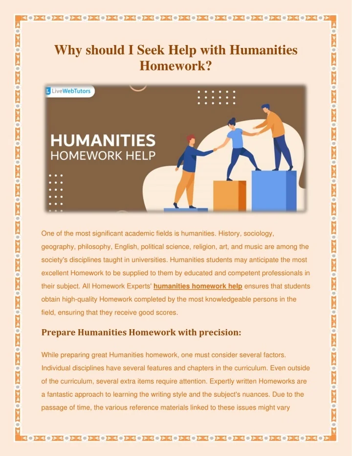 PPT - Why you should get Humanities Homework Help PowerPoint ...