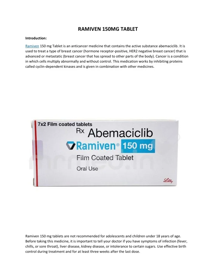 PPT - RAMIVEN 150MG TABLET PowerPoint Presentation, free download - ID ...