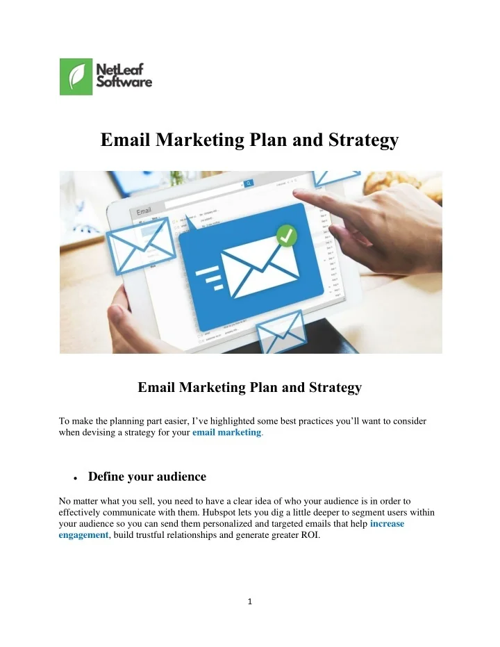 PPT - Email Marketing Plan and Strategy PDF PowerPoint Presentation ...