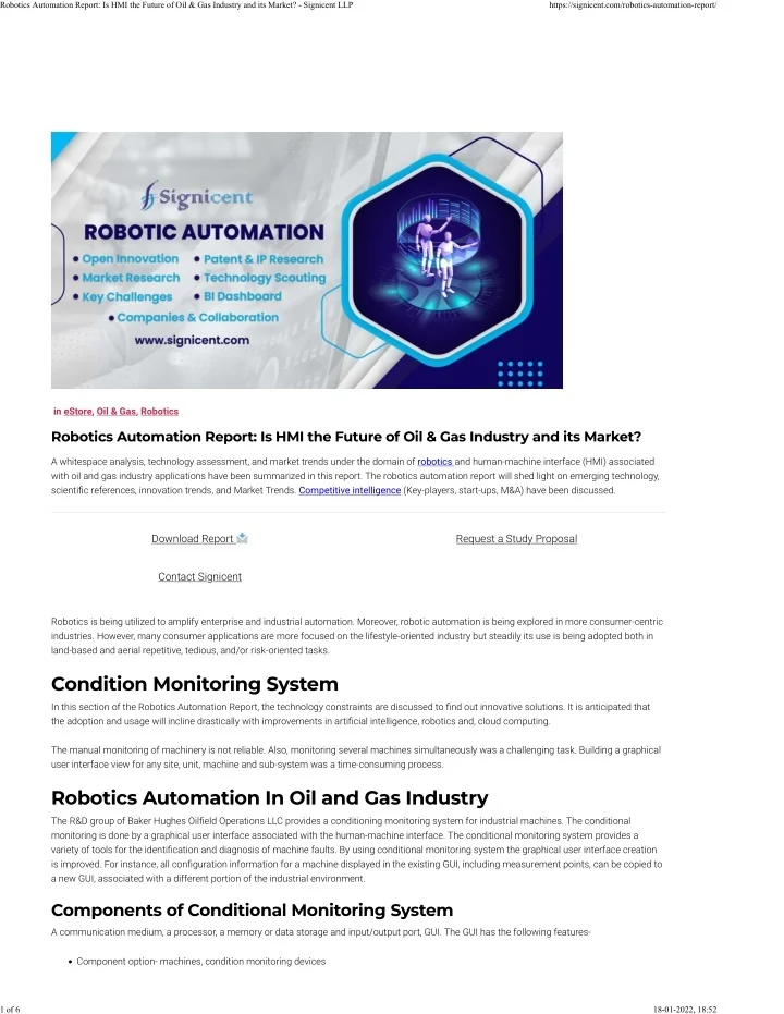 PPT - Robotics Automation Report Is HMI the Future of Oil & Gas ...