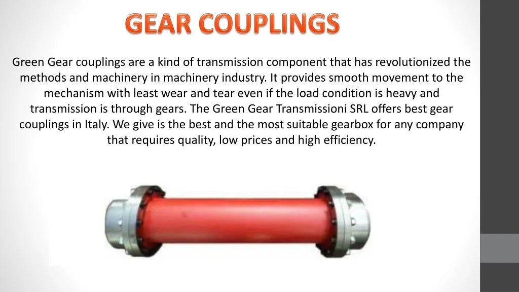 PPT - Green Gear Couplings PowerPoint Presentation, free download - ID ...