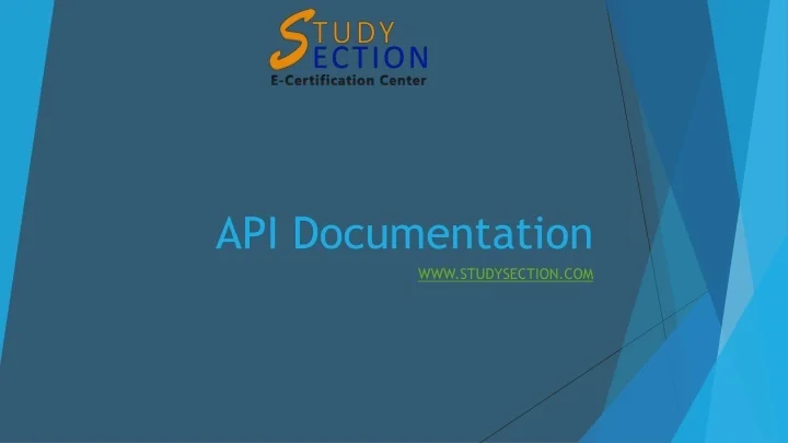 PPT - API Documentation - StudySection PowerPoint Presentation, free ...
