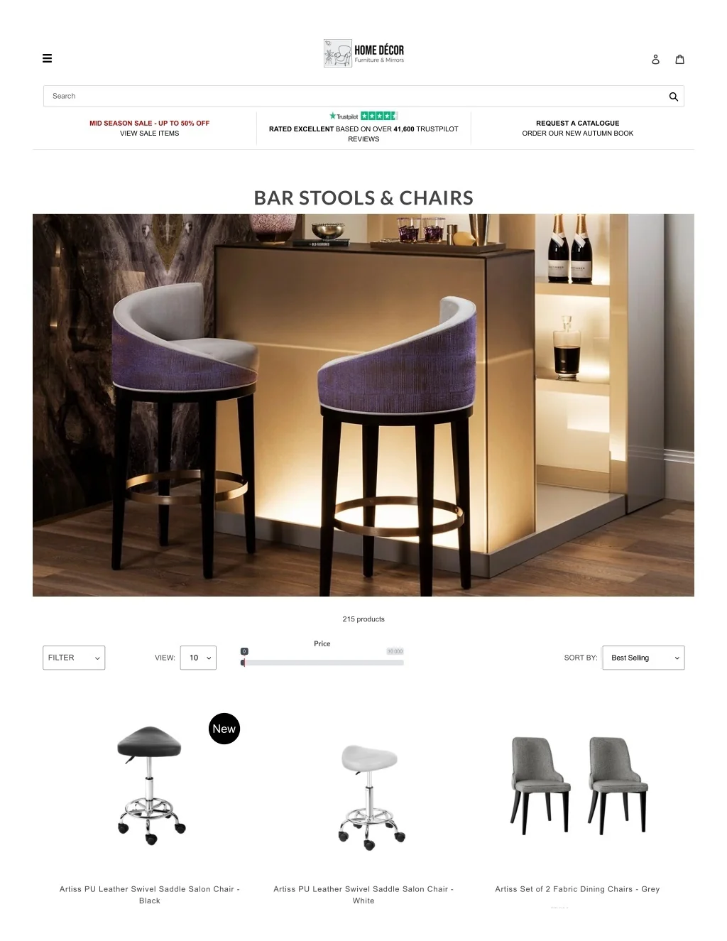 PPT - Bar Chairs Kitchen Stools & Gas Lift Bar Stools Home Decor ...