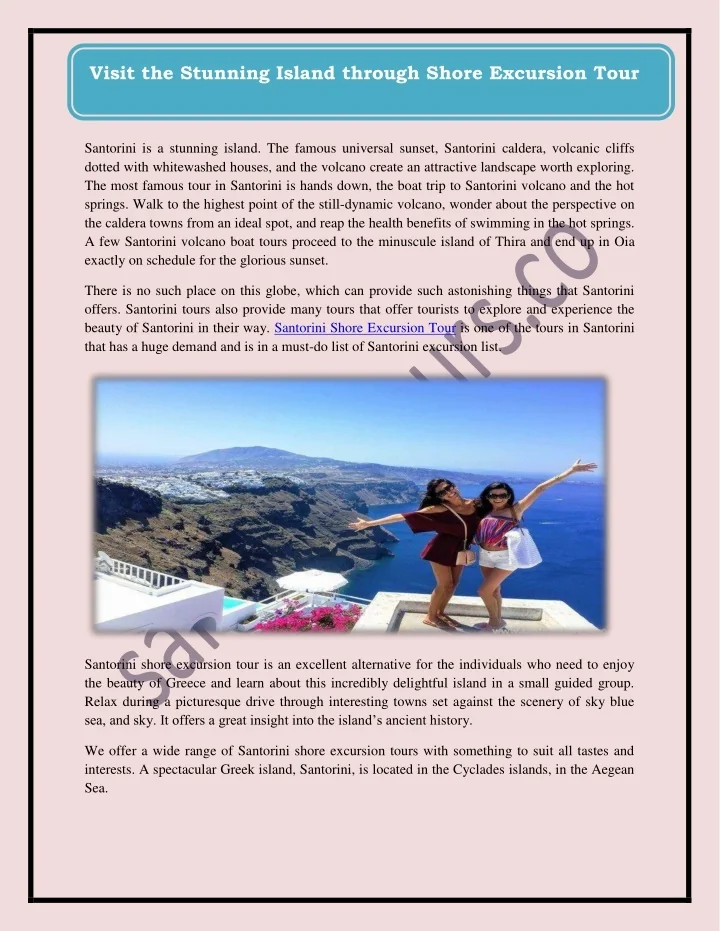 PPT - Visit the Stunning Island through Shore Excursion Tour PowerPoint ...