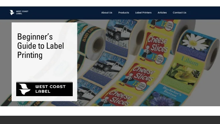 PPT - Beginner’s Guide to Label Printing PowerPoint Presentation, free ...