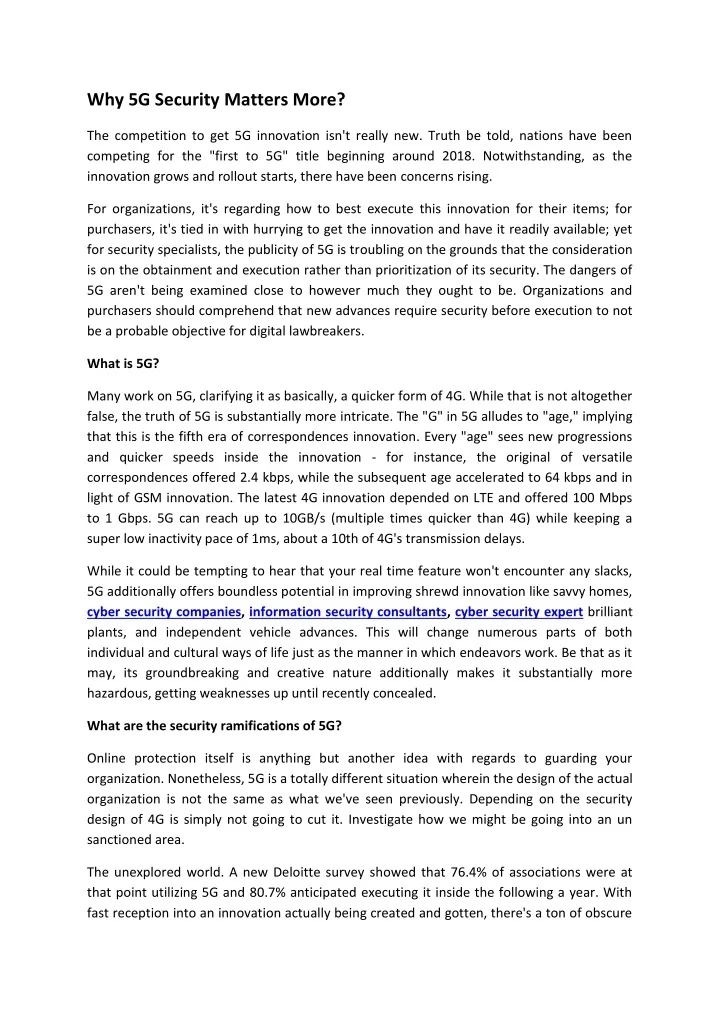 PPT - Why 5G Security Matters More PowerPoint Presentation, free ...