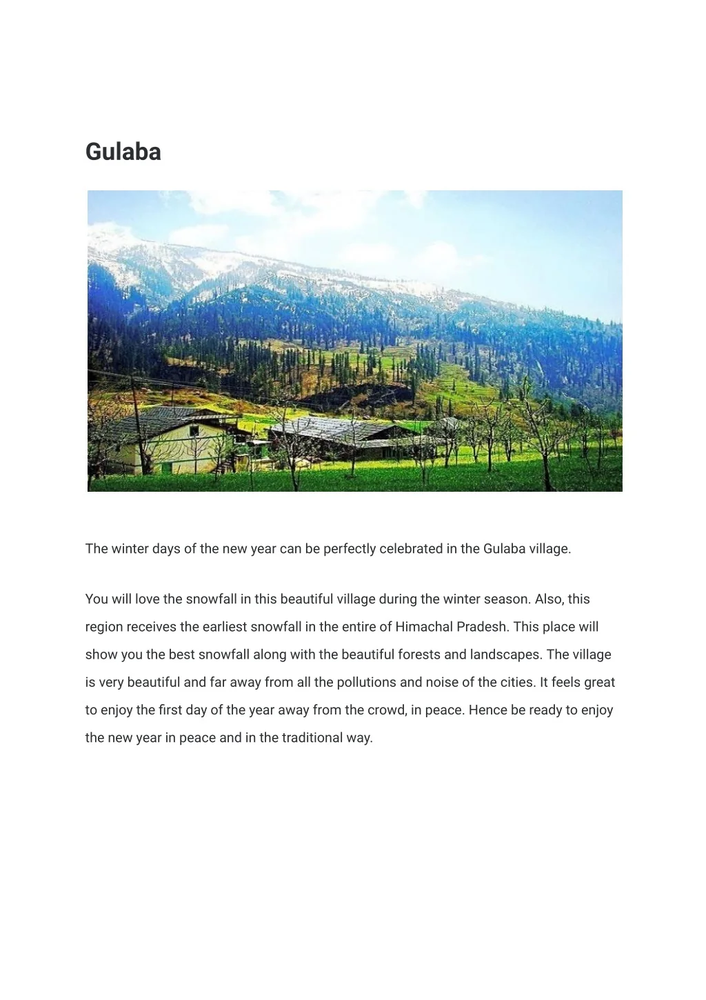 PPT - 5 Sightseeing Tourist Spots in Manali for New Year Holiday ...