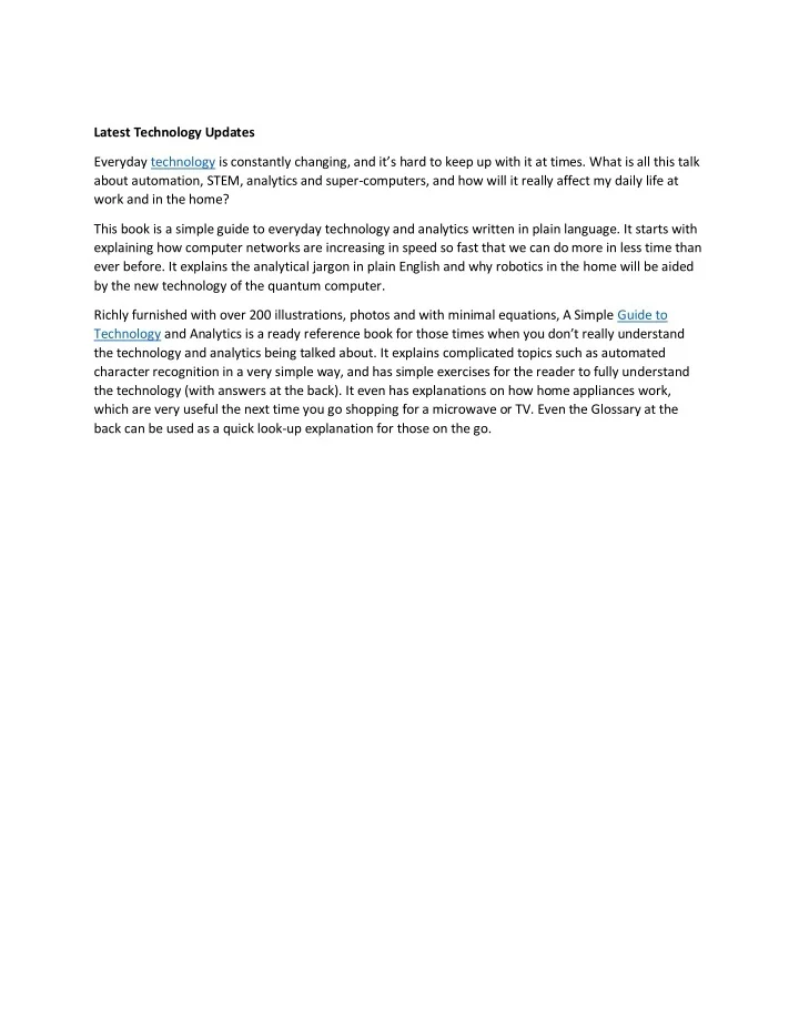 PPT - Latest Technology updates PowerPoint Presentation, free download ...