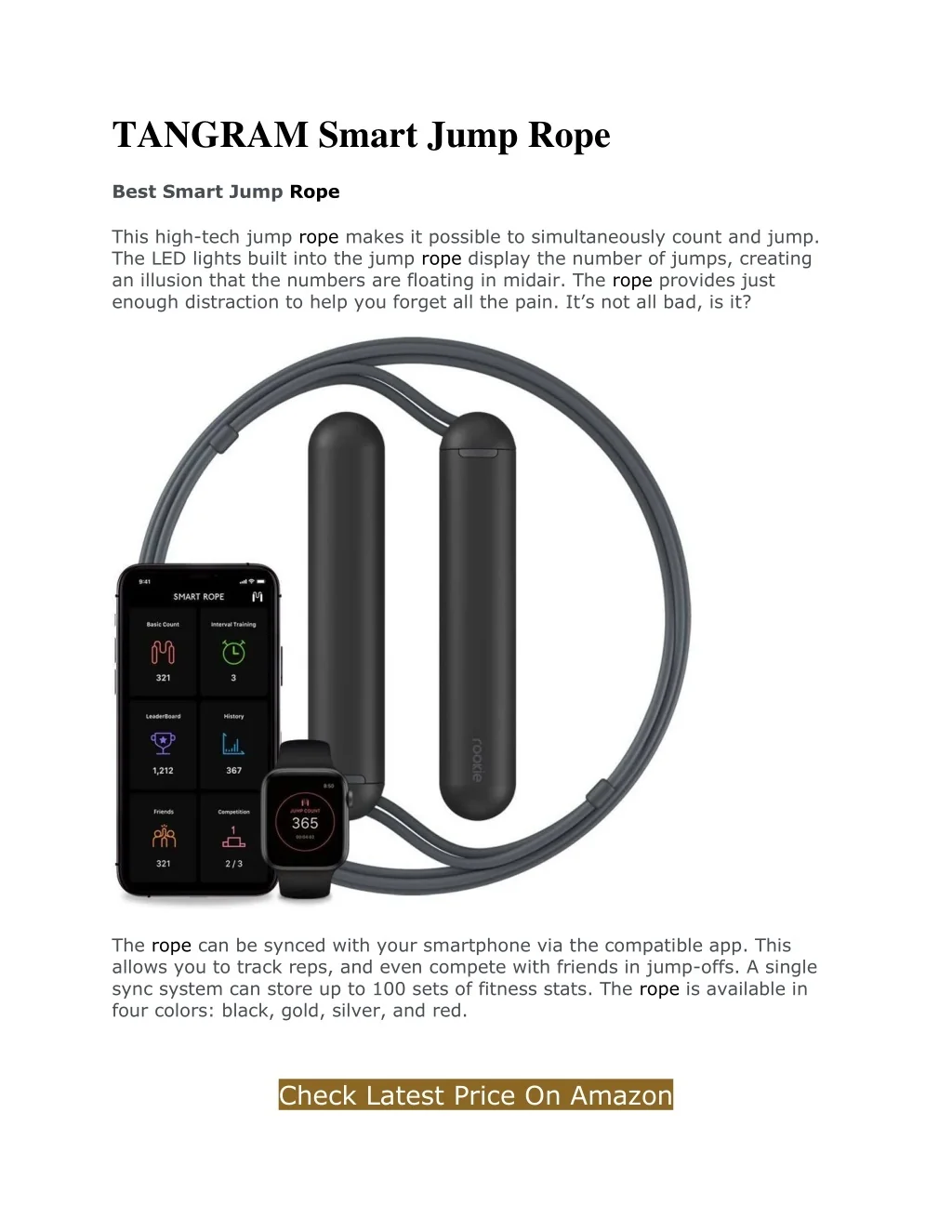 PPT - Improve Your Health & Fitness 11 Best Jump Ropes reviewed ...