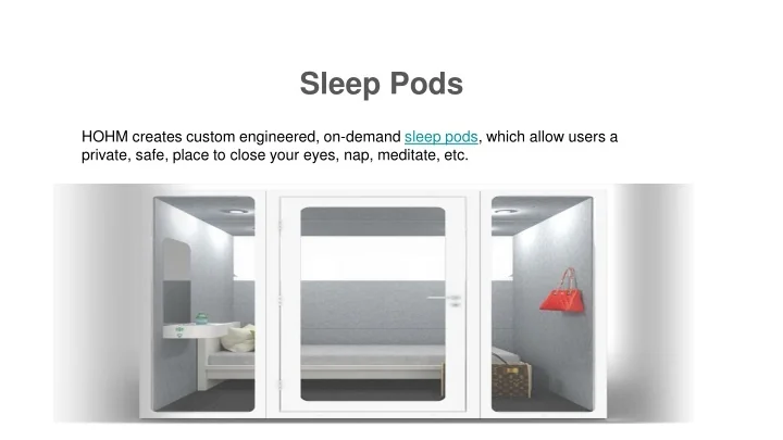 PPT - Sleep Pods PowerPoint Presentation, free download - ID:11102476