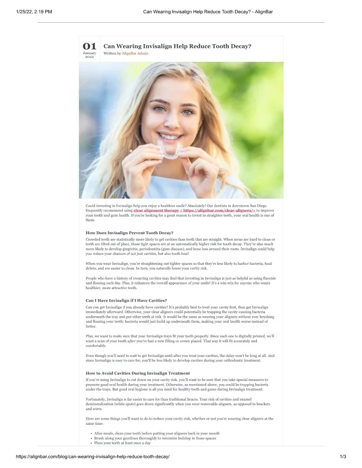 PPT - Can Wearing Invisalign Help Reduce Tooth Decay? PowerPoint ...