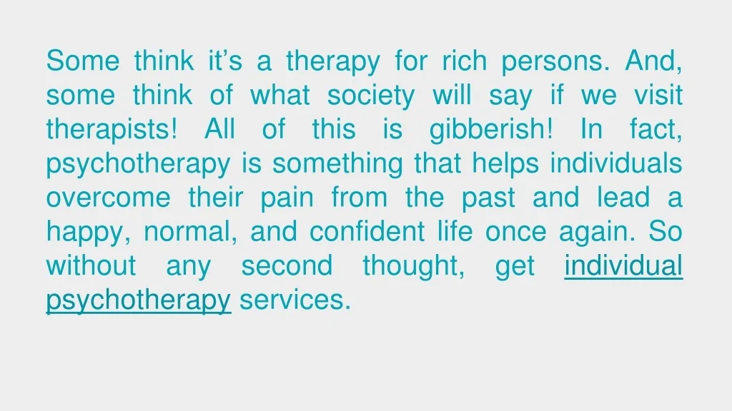 PPT - Individual Psychotherapy and Virtual Therapy in Lynn ...