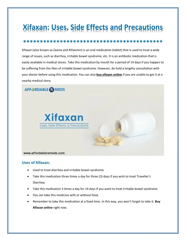 PPT - All You Need to Know About Xifaxan PowerPoint Presentation, free ...