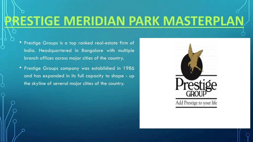 PPT - Prestige Meridian Park Sarjapur East Bangalore By Prestige Group ...