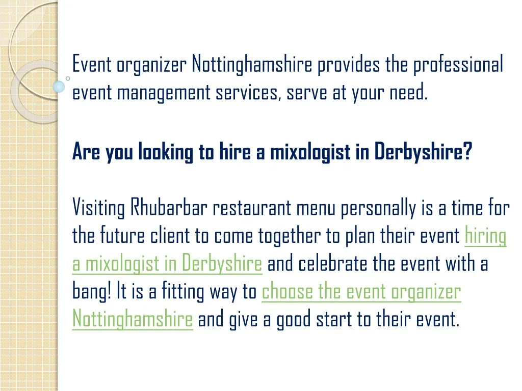 PPT - Rhubarbar Restaurant Menu - One of the Best Event Organizer ...