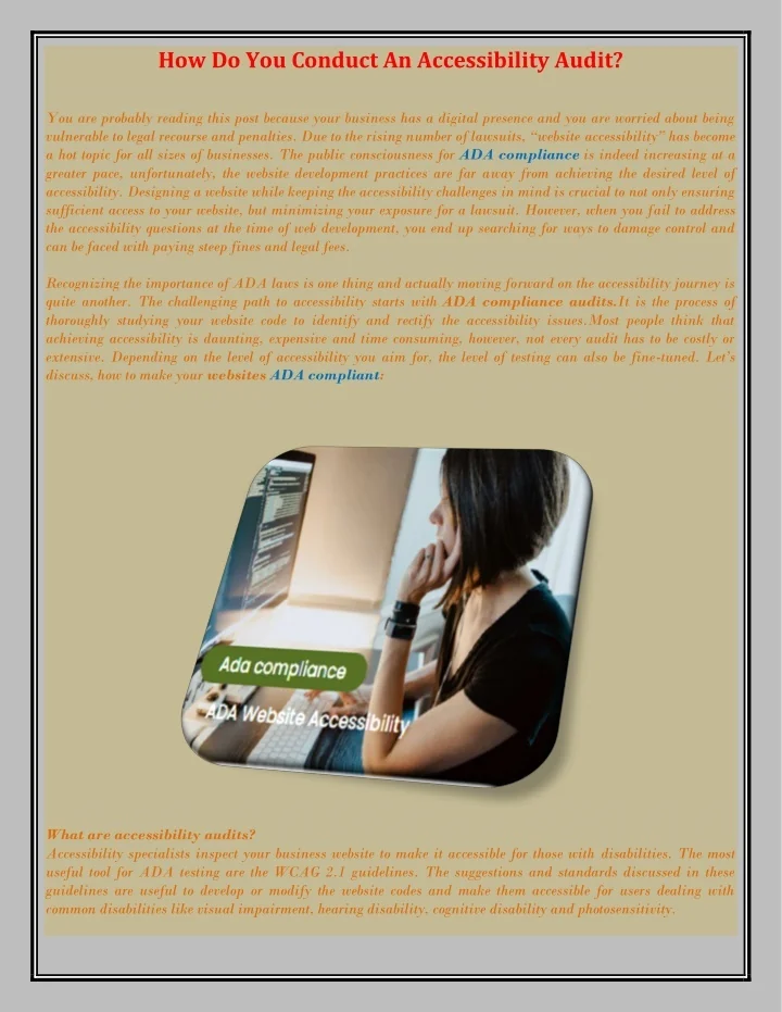 PPT - How Do You Conduct An Accessibility Audit? PowerPoint ...