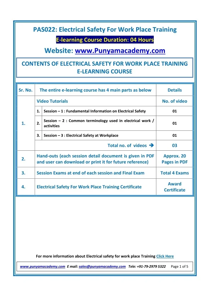 PPT - Certified Electrical Safety For Workplace Training course ...