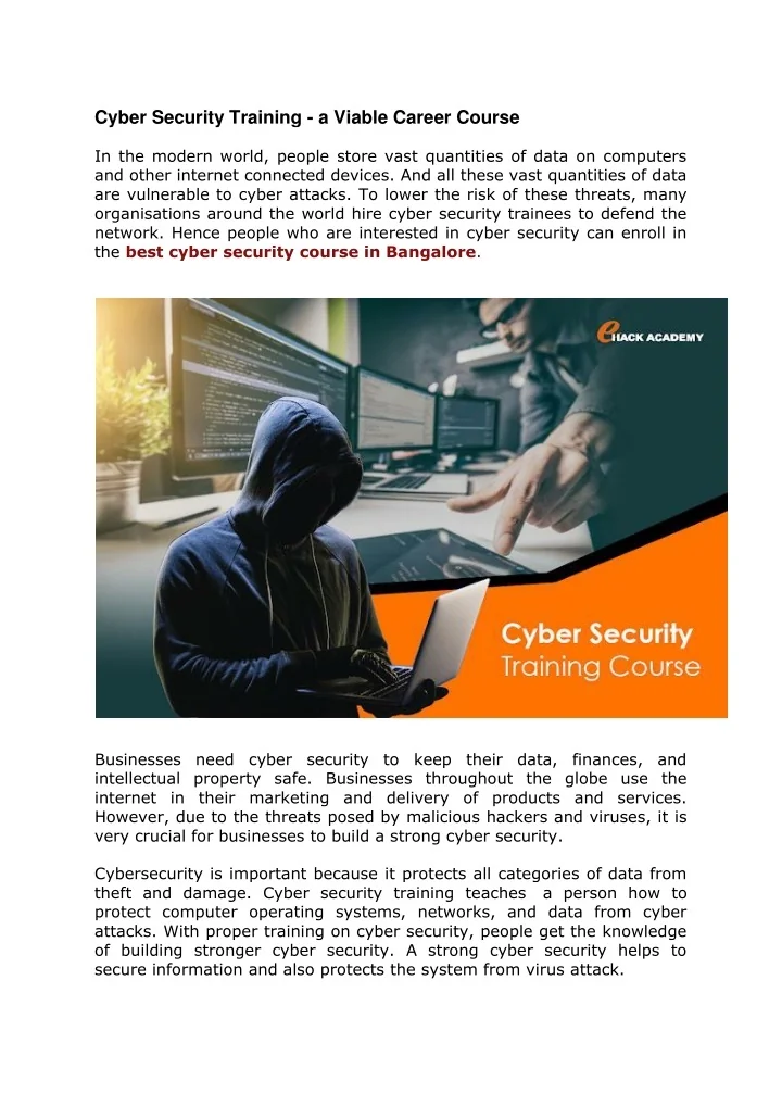 PPT - Cyber security training in Bangalore|Ehack Academy PowerPoint ...