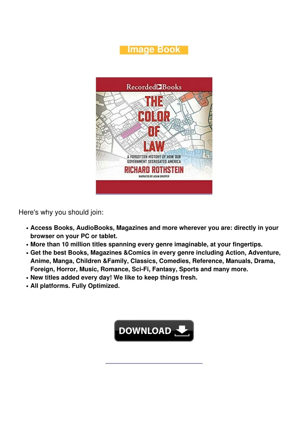 PPT - Kindle books The Color of Law: A Forgotten History of How Our ...