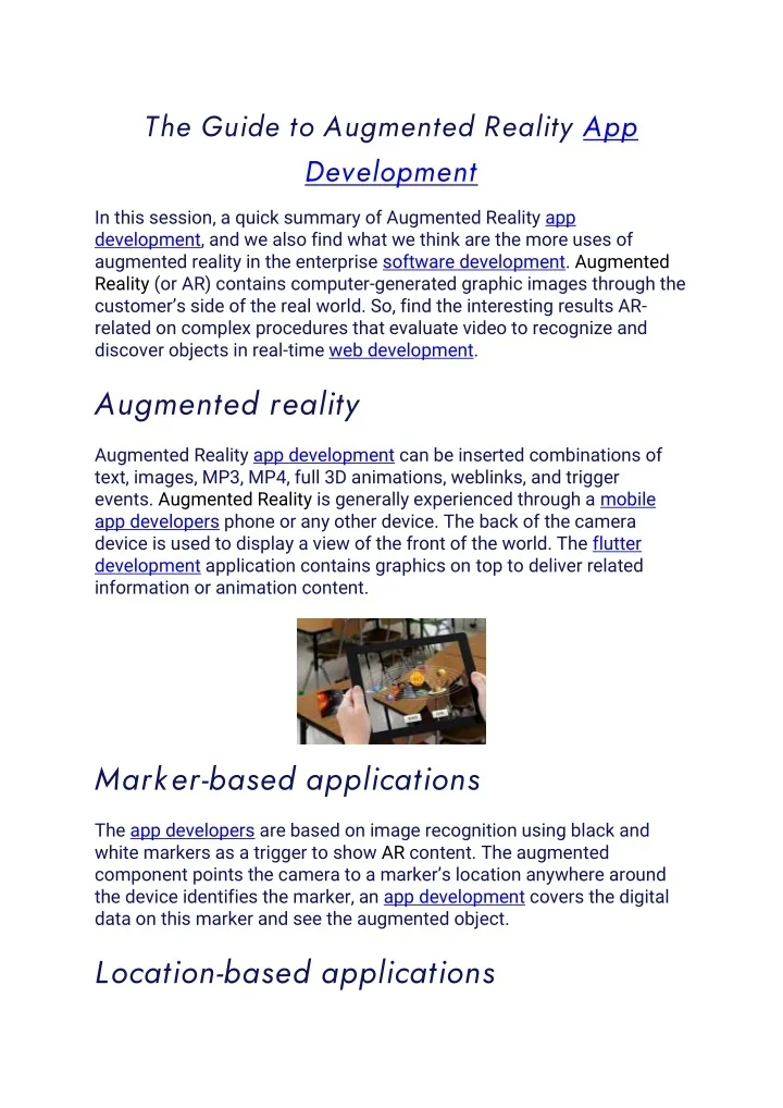 PPT - The Guide to Augmented Reality App Development PowerPoint Presentation - ID:11112114
