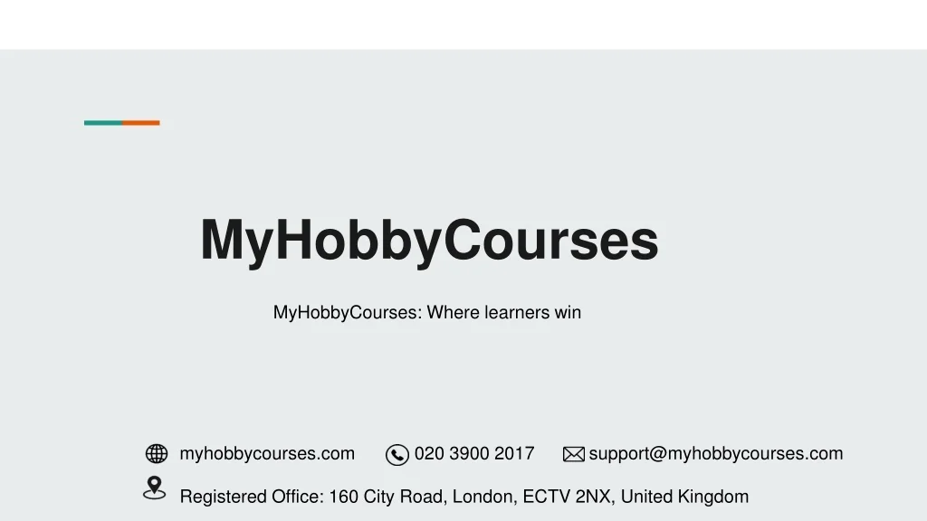 PPT - MyHobbyCourses PowerPoint Presentation, free download - ID:11112135