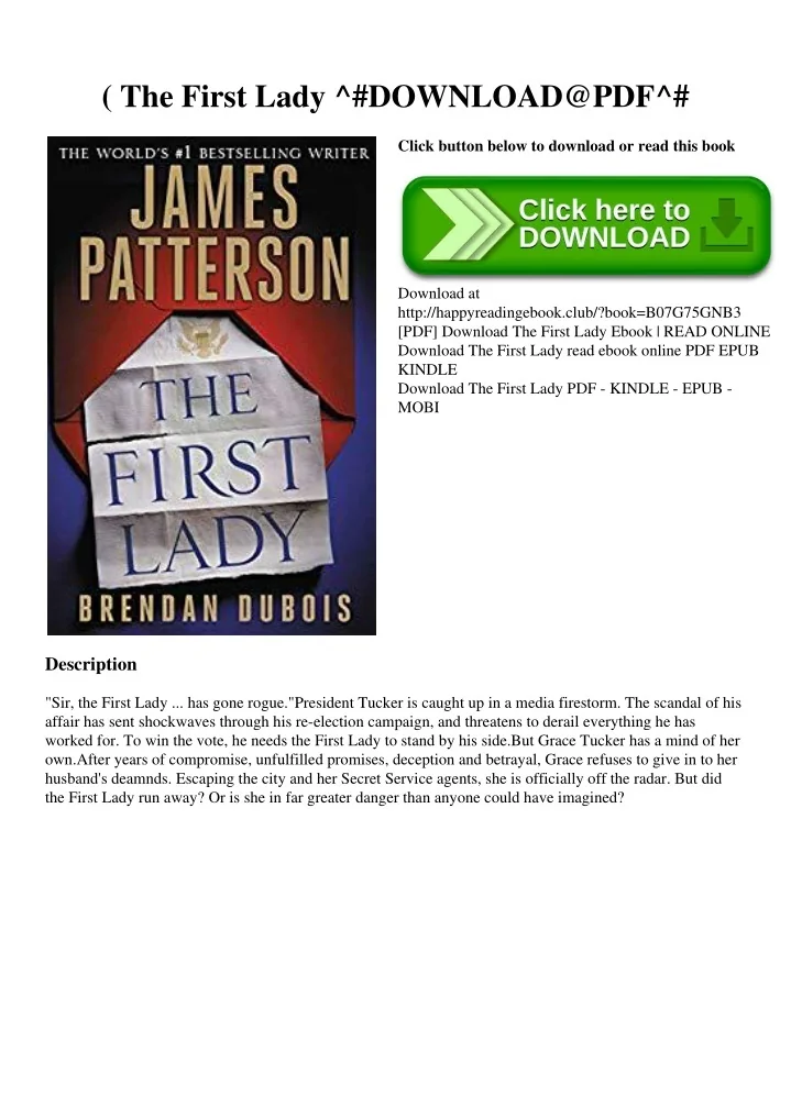 PPT - (B.O.O.K.$ The First Lady ^#DOWNLOAD@PDF^# PowerPoint ...