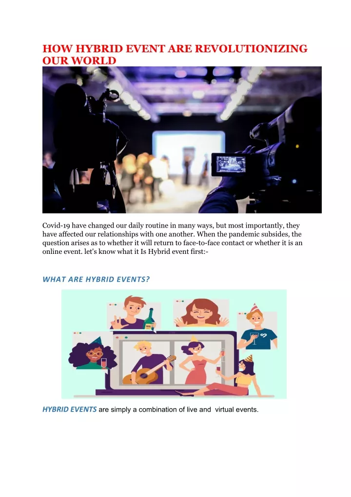 PPT - HOW HYBRID EVENT ARE REVOLUTIONIZING OUR WORLD PowerPoint ... PPT - HOW HYBRID EVENT ARE REVOLUTIONIZING OUR WORLD PowerPoint ...