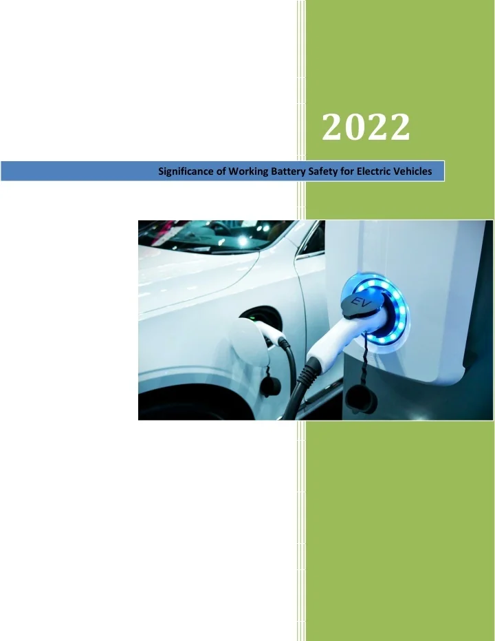 PPT - Significance of Working Battery Safety for Electric Vehicles ...