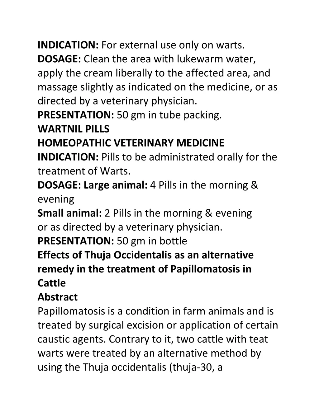 PPT - Prevention of warts in cattle with The Goel Vet Pharma PowerPoint ...