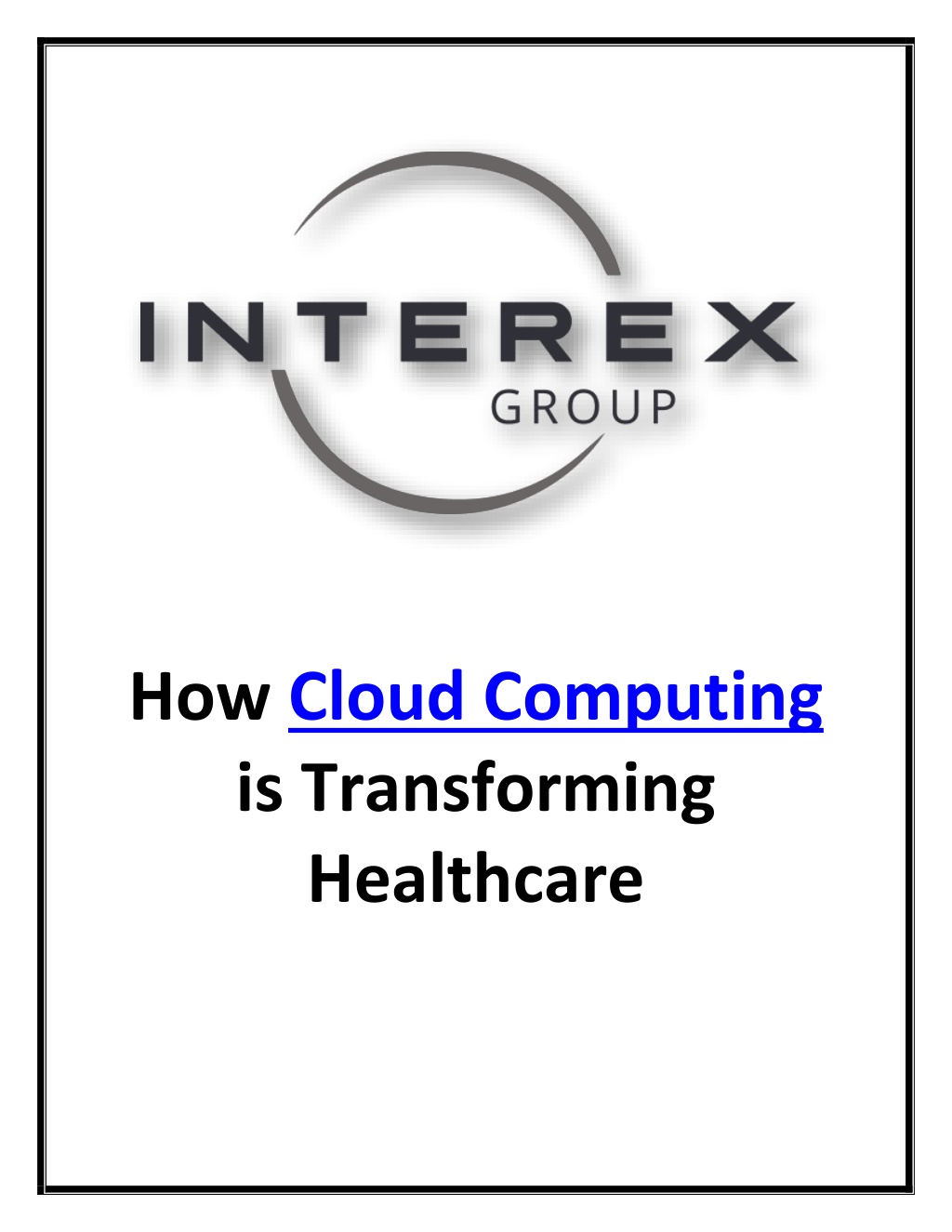 Ppt How Cloud Computing Is Transforming Healthcare Converted