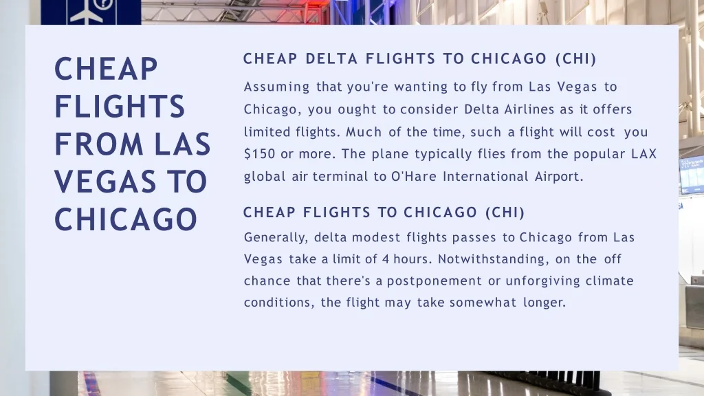 PPT - Book Chicago (CHI) Flights & Tickets Delta Airlines 1800-668-9017 ...