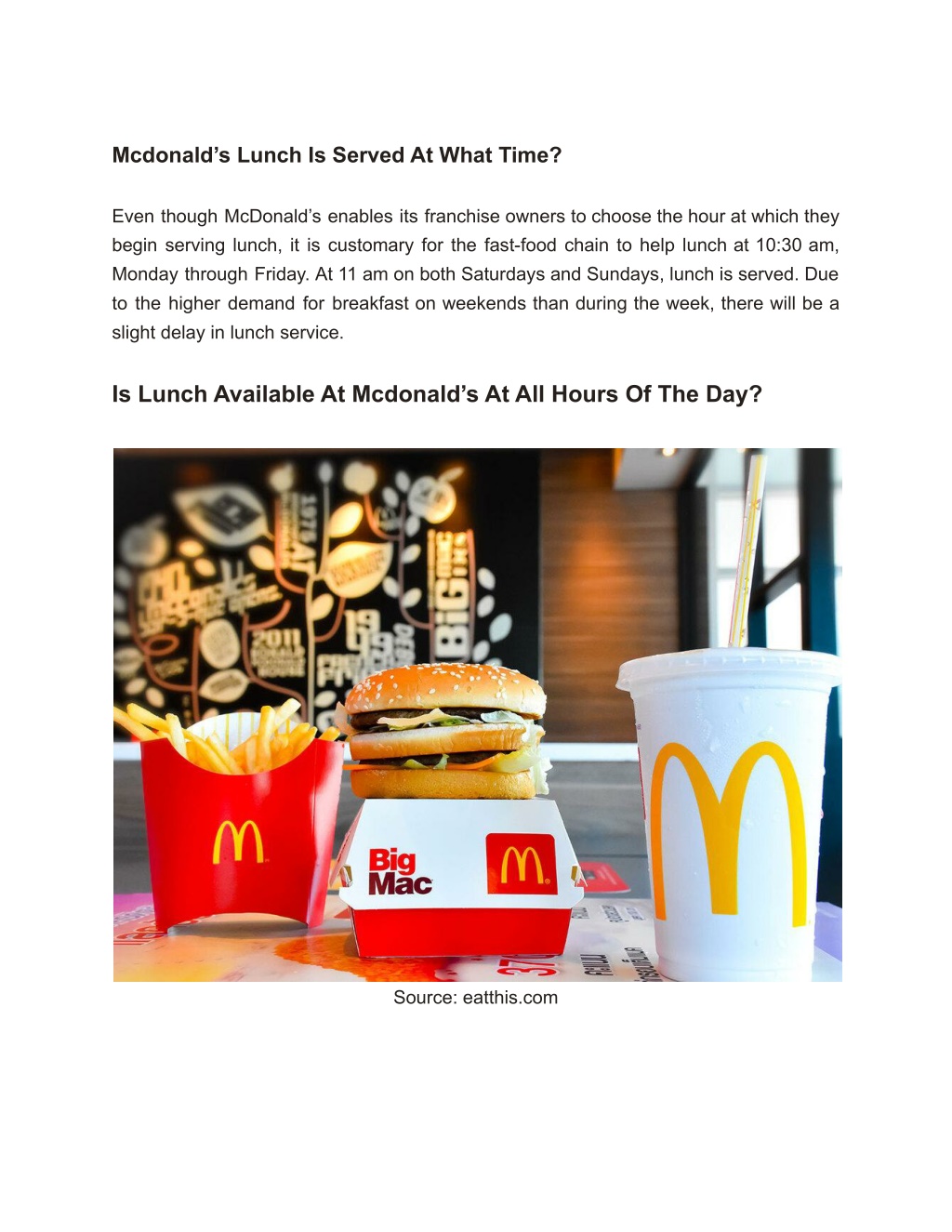 PPT - What Time Is Lunch At Mcdonald’s PowerPoint Presentation, free ... PPT - What Time Is Lunch At Mcdonald’s PowerPoint Presentation, free ...