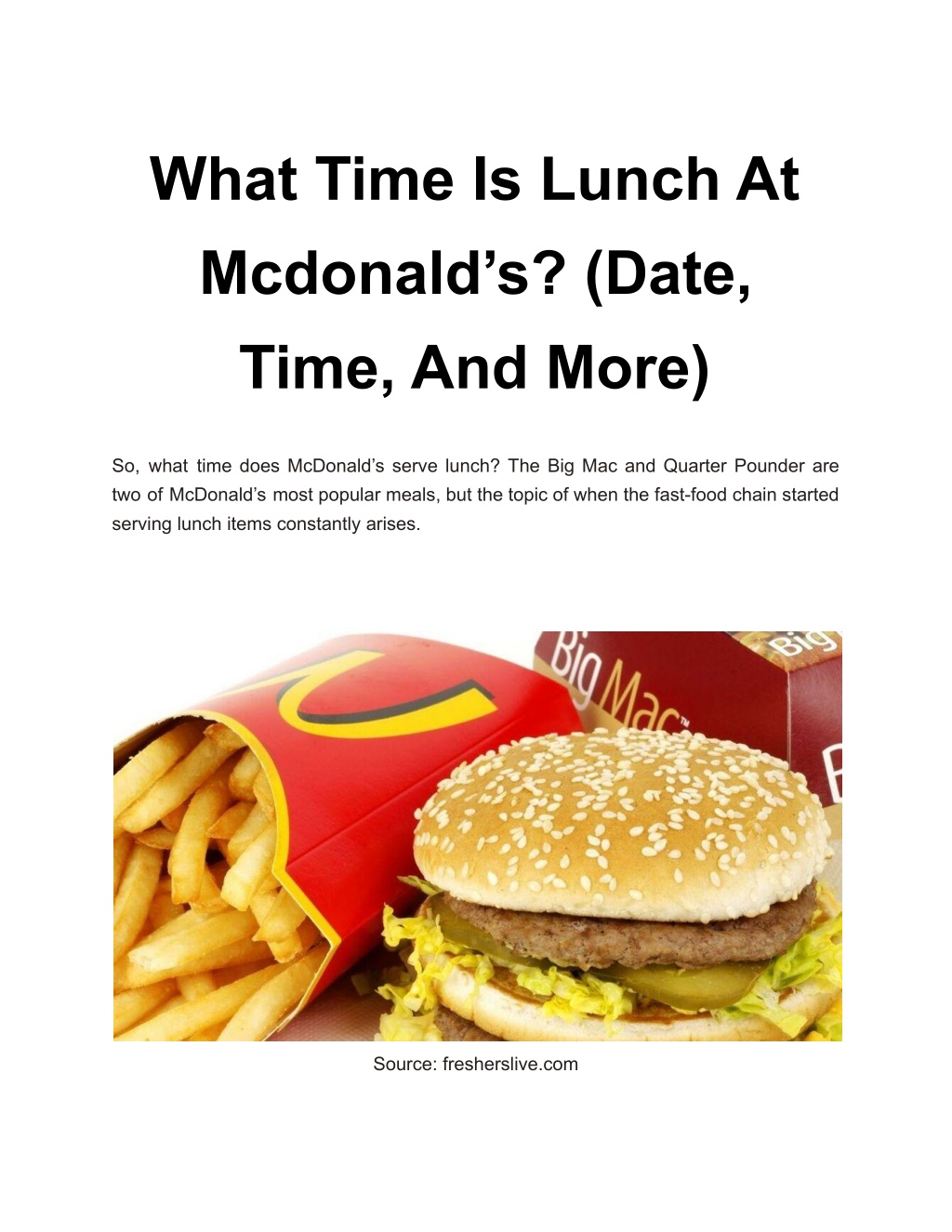 PPT - What Time Is Lunch At Mcdonald’s PowerPoint Presentation, free ... PPT - What Time Is Lunch At Mcdonald’s PowerPoint Presentation, free ...