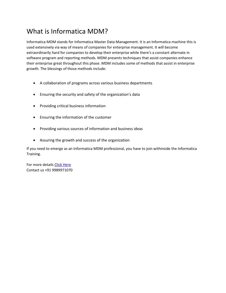 PPT - What is Informatica MDM PowerPoint Presentation, free download ...