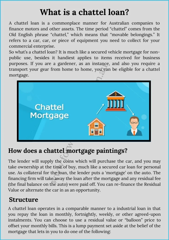 PPT - What is a chattel loan PowerPoint Presentation, free download ...