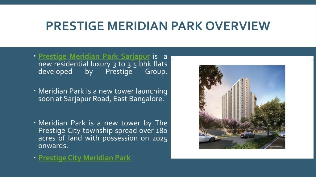 PPT - Prestige Meridian Park 3 BHK Apartment PowerPoint Presentation ...