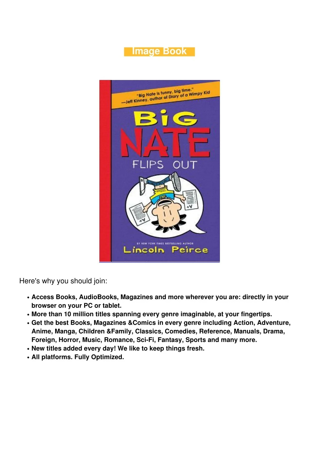 PPT - Prime Reading Big Nate Flips Out full pages PowerPoint ...