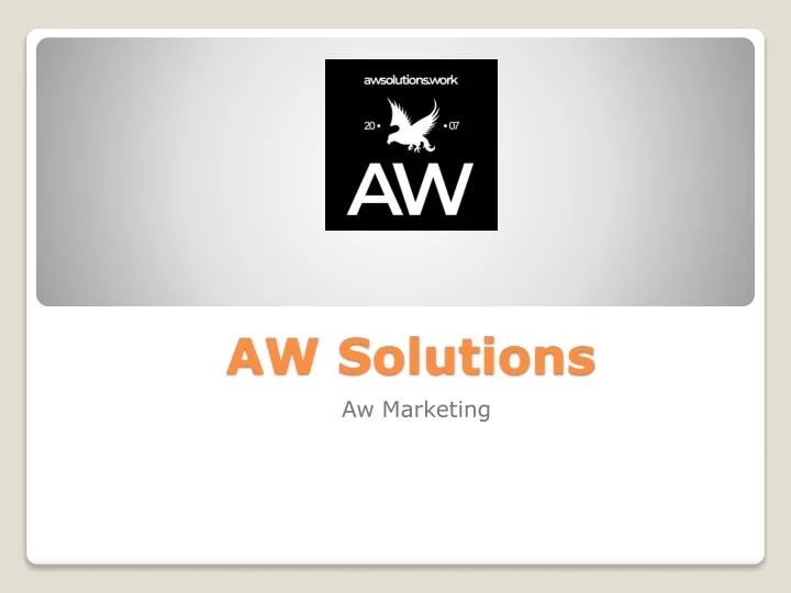PPT - Solução Aw em marketing PowerPoint Presentation, free download ...