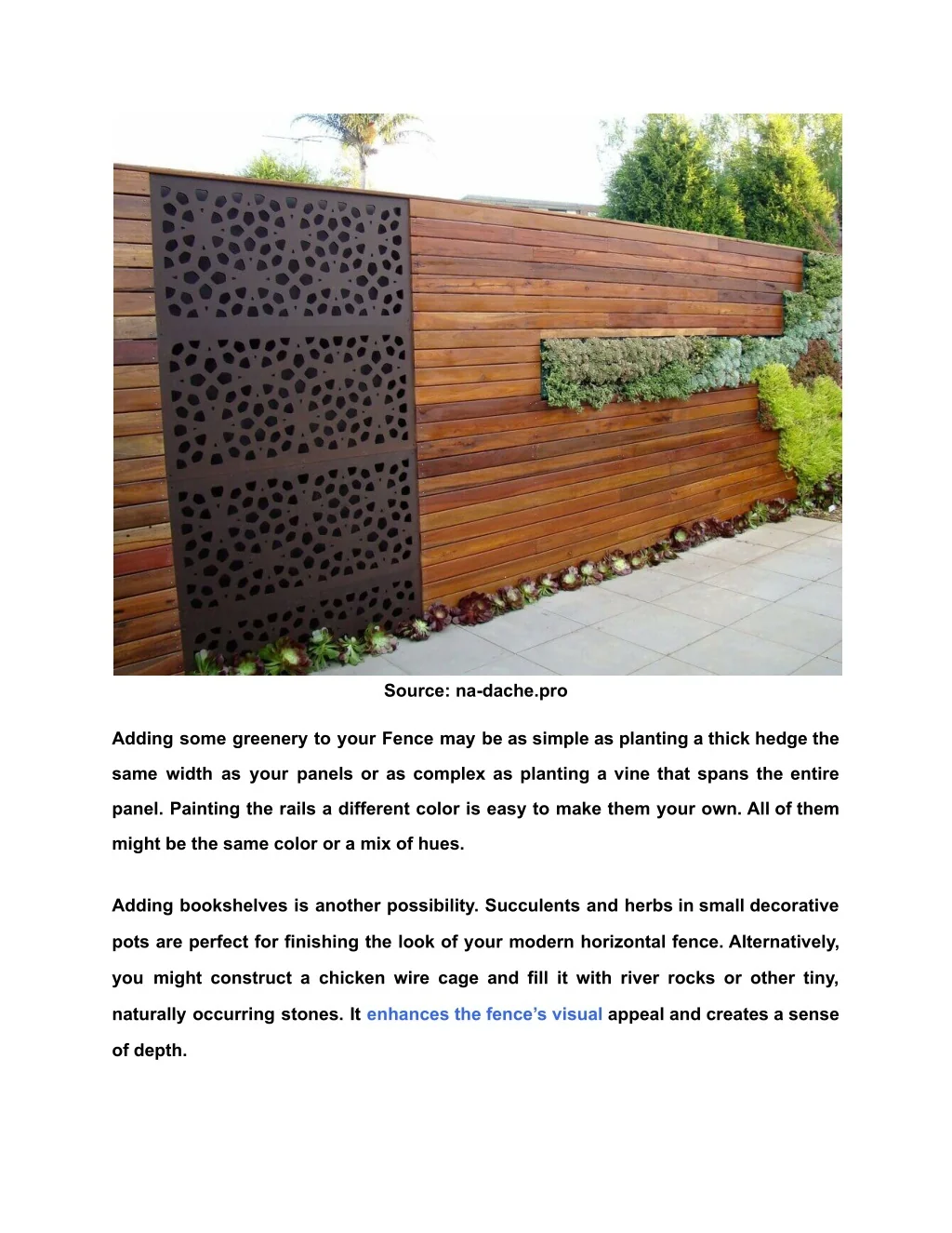 PPT - 15 Horizontal Fence Ideas to Make Outdoor Attractive PowerPoint ...